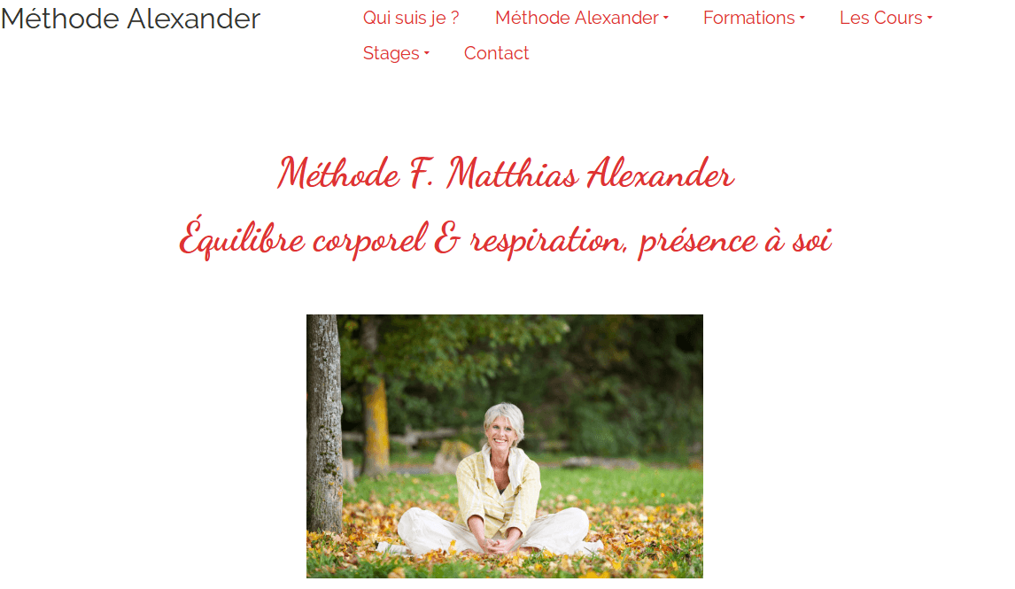 Méthode F. Matthias Alexander, Équilibre corporel & respiration ...